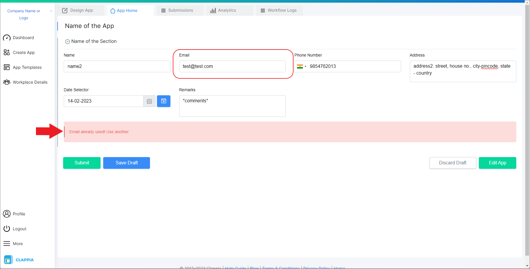 Validation Block | Clappia